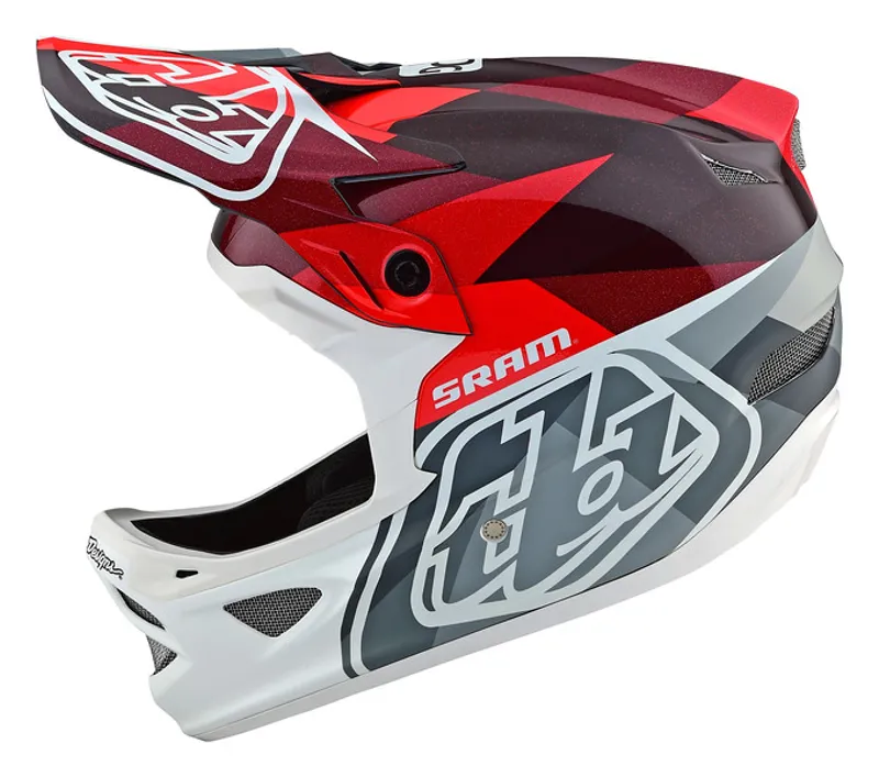 Troy Lee Designs D3 Carbon Mips Full Face Jet Sram Red